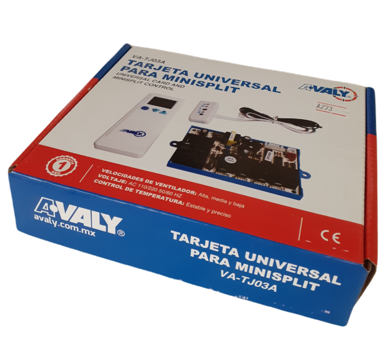 Tarjeta universal y control para minisplit Avaly